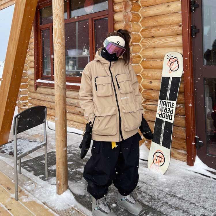 スノーボードウェア スキーウェア メンズ レディース スキーパンツ 薄手 春 秋 カーゴパンツ ロングパンツ ズボン 防水 カジュアルパンツ 防風 撥 : zjjj3332 : gem7 ...