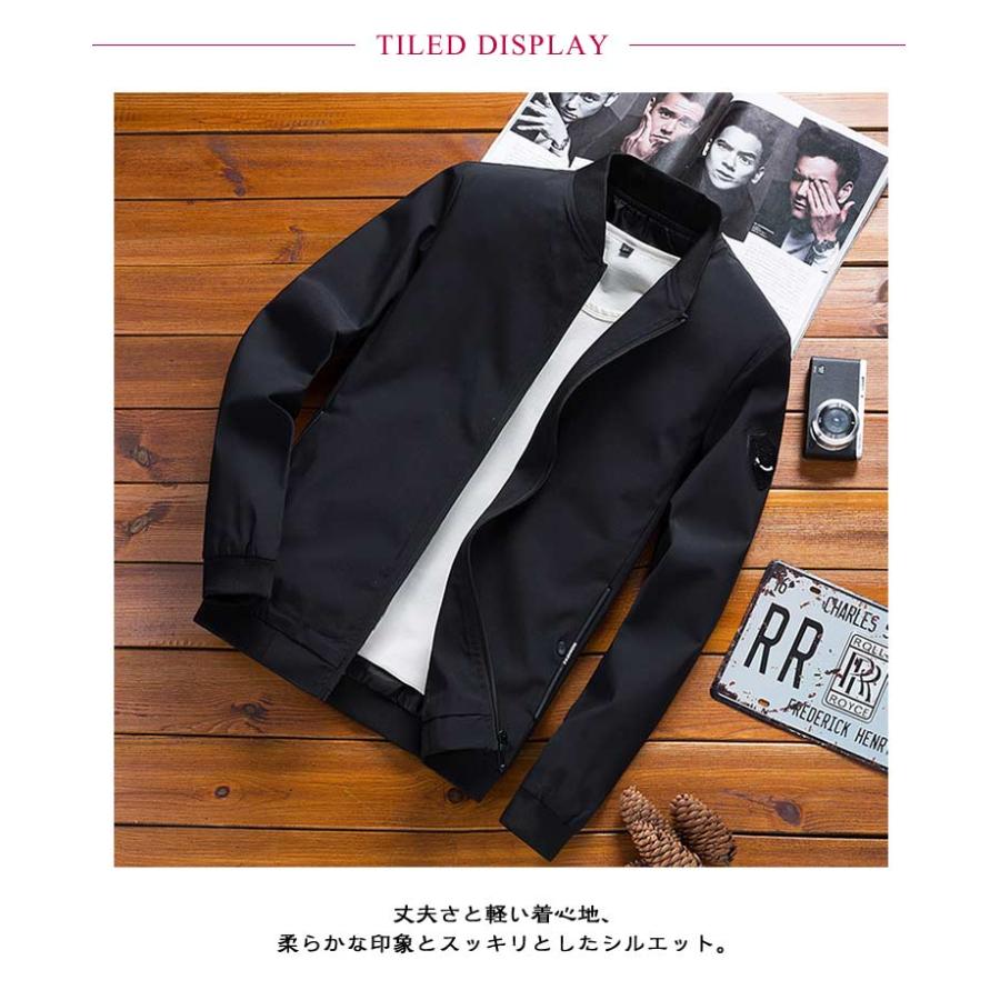 ジャケット メンズ フライトジャケット 無地 薄手 春 秋 ブルゾン MA-1 ミリタリー コート 春秋 アウター カジュアル ジャンパー : gem7 - 通販 - Yahoo!ショッピング