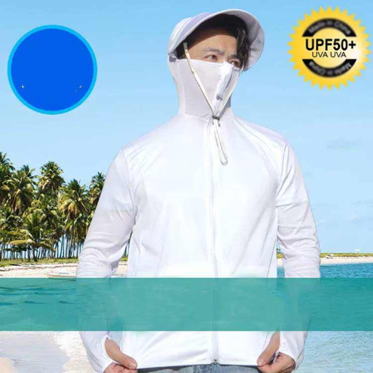 完全防護 uvカット パーカー メンズ レディース 無地 長袖 アウター 接触冷感 UPF50 ラッシュガード 夏用 薄手 冷感 ひんやり 涼しい : gem7 - 通販 - Yahoo!ショッピング