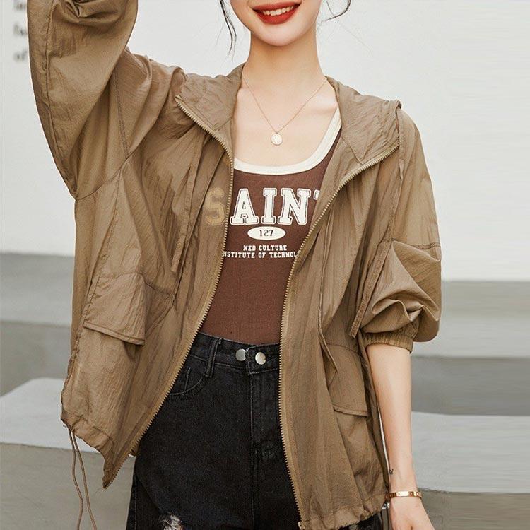 UVパーカー レディース UVカット パーカー シアーブルゾン 透け感 アウター ジャケット 長袖 フード付き トップス シアーパーカー シースルー : gem7 - 通販 - Yahoo ...