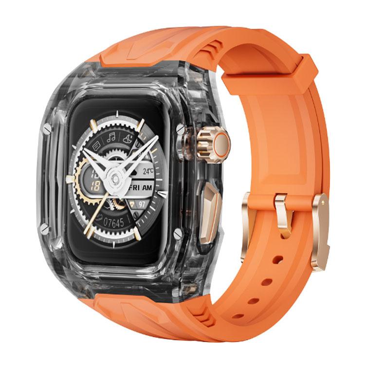 クリア TPU 一体式バンド アップルウォッチ バンド カバー クリア一体式ベルト Apple Watch series9 8 7 6 5 4 SE : gem7 - 通販 - Yahoo ...