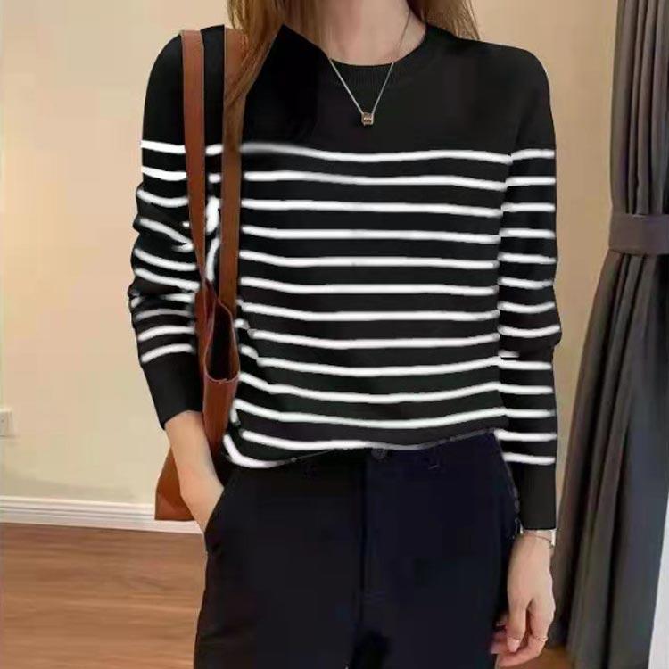 長袖トップス リブ カットソー クルーネック ボーダー柄 tシャツ ロンt レディース 長袖tシャツ リブニット プルオーバー トップス シンプル お : gem7 - 通販 - Yahoo ...