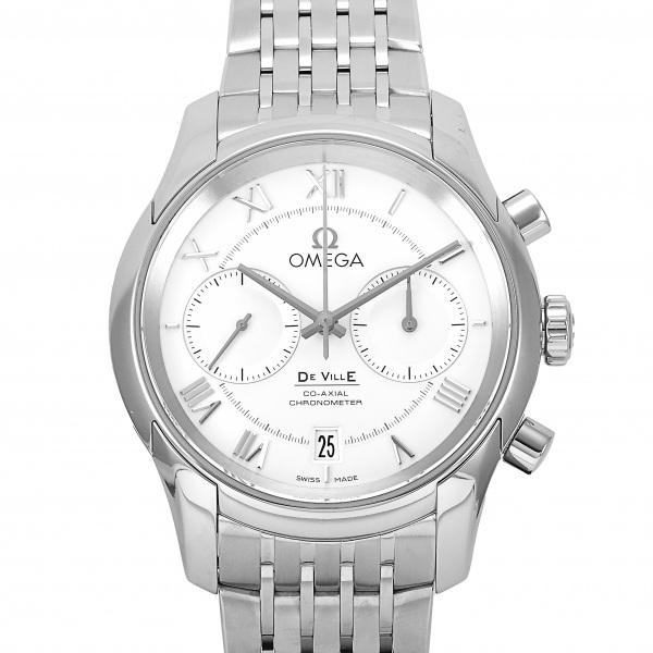 OMEGA オメガ デ・ヴィル コーアクシャル クロノグラフ 431.10.42.51.02.001 シルバー文字盤 中古 腕時計 メンズ ...