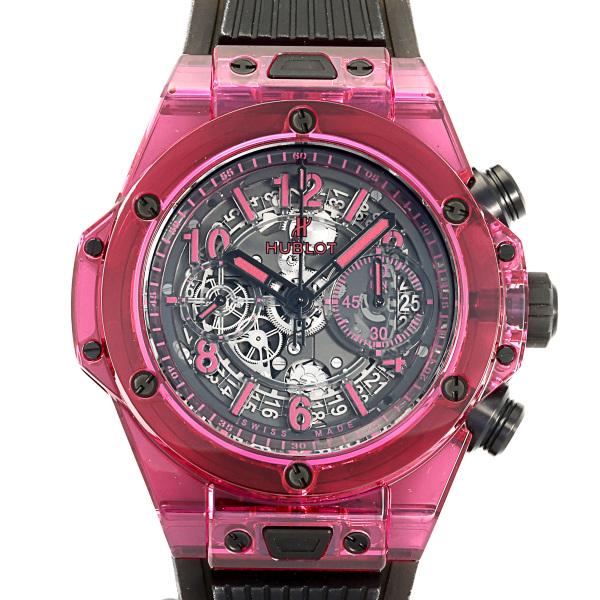 ビッグバン ウブロ HUBLOT ウニコ レッドサファイア 世界限定250本 411.JR.4901.RT ブラック文字盤 中古 腕時計 ...