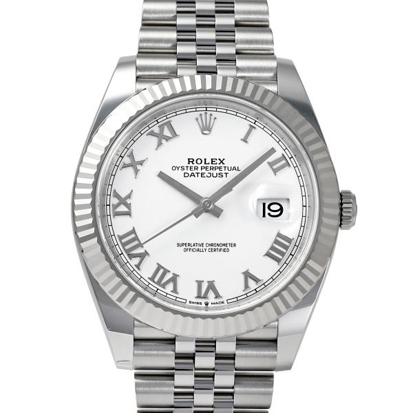 デイトジャスト ロレックス ROLEX 41 126334 ホワイトローマ文字盤 新品 腕時計 メンズ : ジェムキャッスル ゆきざき ...