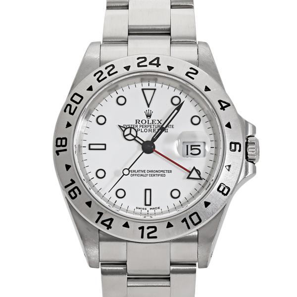 エクスプローラーII ロレックス ROLEX 16570 ホワイト文字盤 中古 腕時計 メンズ : ジェムキャッスル ゆきざき - 通販 - Yahoo!ショッピング