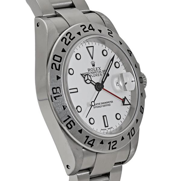 エクスプローラーII ロレックス ROLEX 16570 ホワイト文字盤 中古 腕時計 メンズ : ジェムキャッスル ゆきざき - 通販 - Yahoo!ショッピング