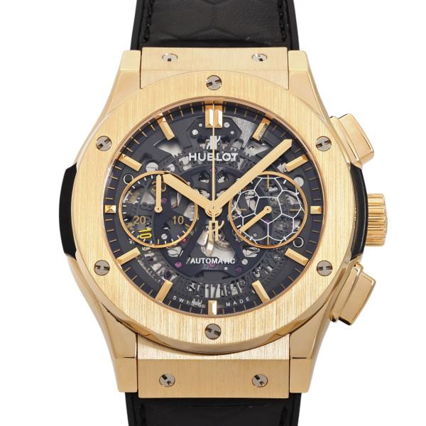 クラシックフュージョン ウブロ HUBLOT アエロフュージョン ペレ 世界限定200本 525.VX.0179.VR.PEL14 グレー文字盤 中古 腕時計 メンズ : ジェムキャッスル ...