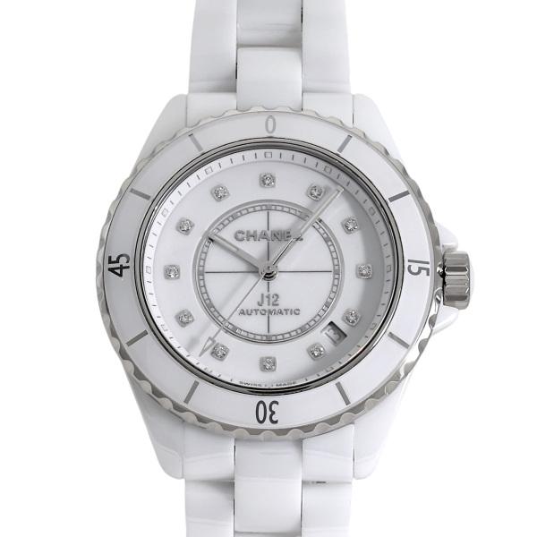 CHANEL シャネル J12 キャリバー12.1 38MM H5705 ホワイト文字盤 中古 腕時計 メンズ : ジェムキャッスル ゆきざき ...