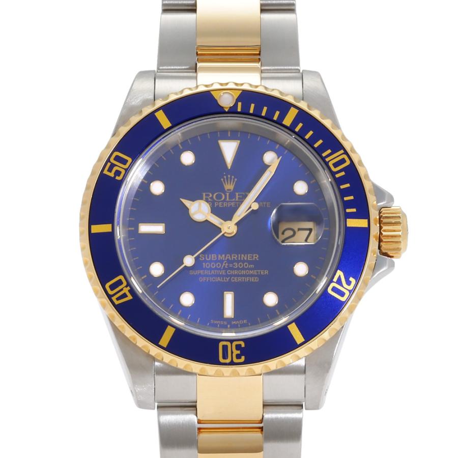 サブマリーナー ロレックス ROLEX デイト 16613 ブルー文字盤 中古 腕時計 メンズ : ジェムキャッスル ゆきざき - 通販 - Yahoo!ショッピング