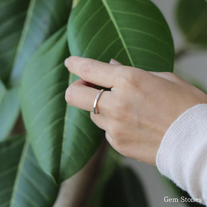 Attrait Cinq アトレ サンク シルバーリング シンプル レディース 指輪 槌目 ペア ピンキー デイリーユース 細身 細い silver 950 記念日 プレゼント : Gem ...