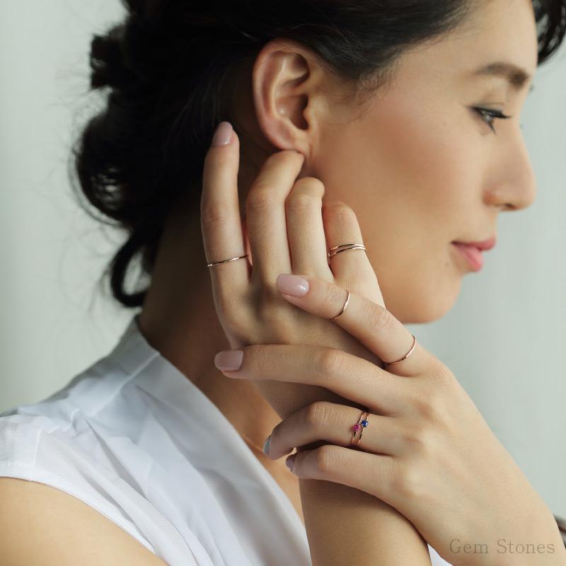 【人気商品】 Fine Ring Smooth レディース プラチナ ピンク ゴールド リング 1mm K18 Pt900 甲丸 指輪 華奢 シンプル 極細 細 ピンキー ペア 誕生日 ...