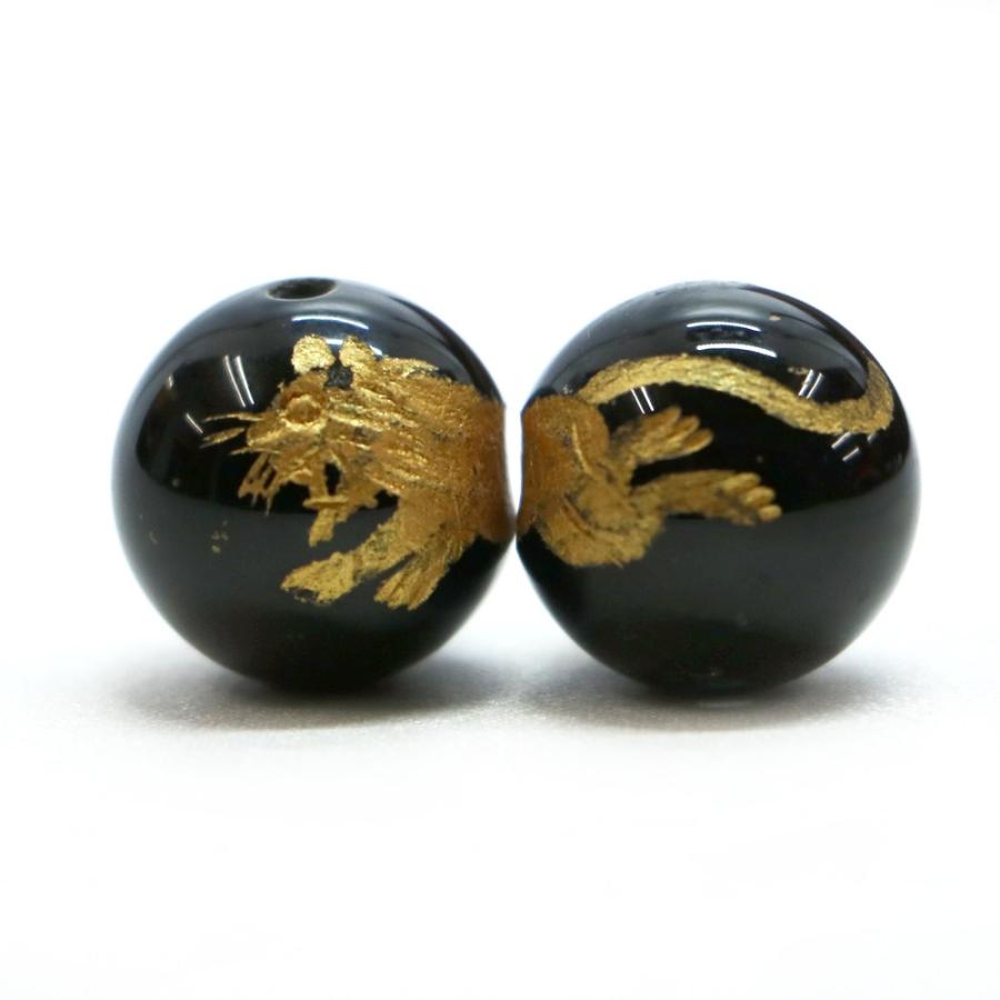手彫り 金塗り 四神オニキス 12mm 風水・青龍・白虎・朱雀・玄武 天然石 パワーストーン :shishin-tog12:ジェムバザール ...