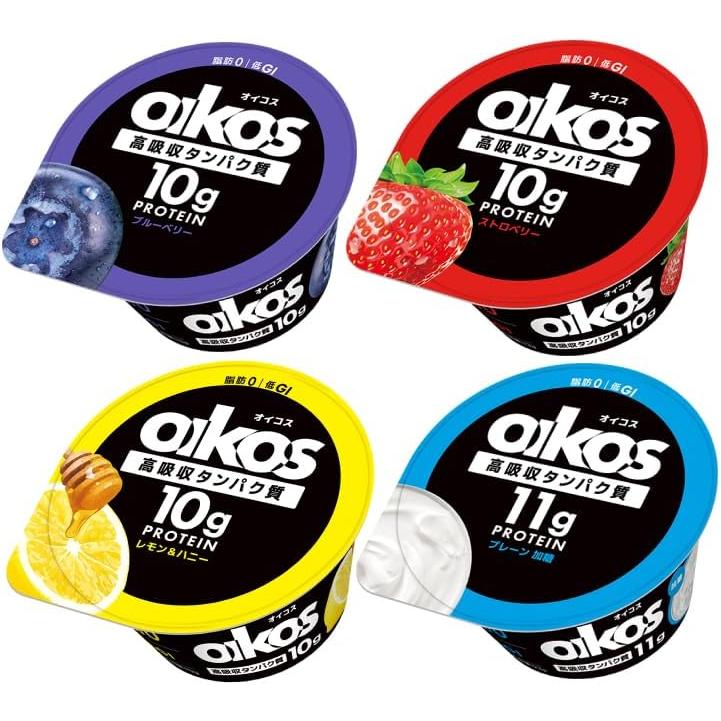 oikos [12個] ダノン オイコス 4種類 各3個 ヨーグルト 110g （ストロベリー・ブルーベリー・レモン・プレーン加糖） : GEMEX PLEASURE - 通販 - Yahoo ...
