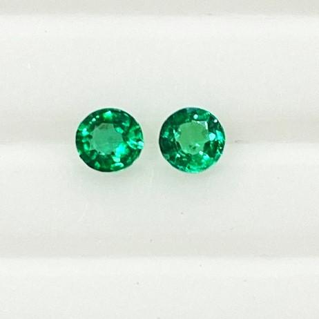 エメラルド ラウンドカット2個セット 0.28ct 3.4mm ブラジル産 : gem-ichinoseYahoo!店 - 通販 - Yahoo!ショッピング