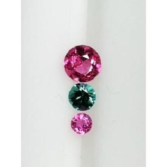 トルマリン ラウンドカット 3個 0.89ct : gem-ichinoseYahoo!店 - 通販 - Yahoo!ショッピング