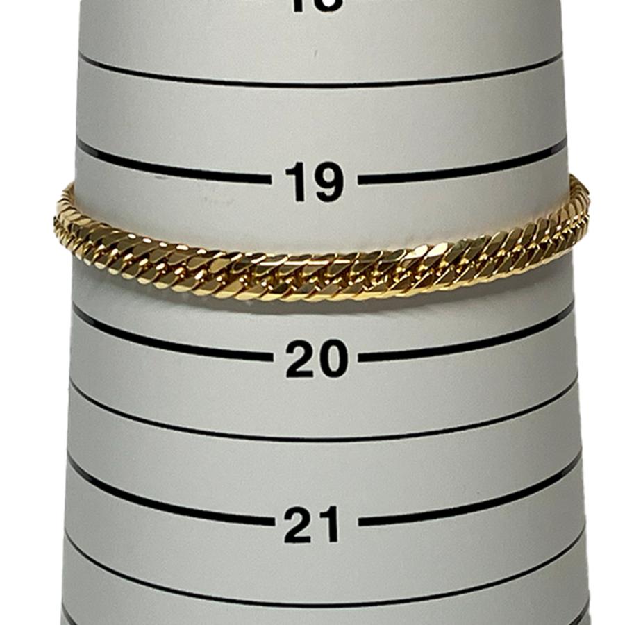 喜平 ブレスレット K18 20.84g 21cm 6面 ダブル : ジェムラインジャパン - 通販 - Yahoo!ショッピング