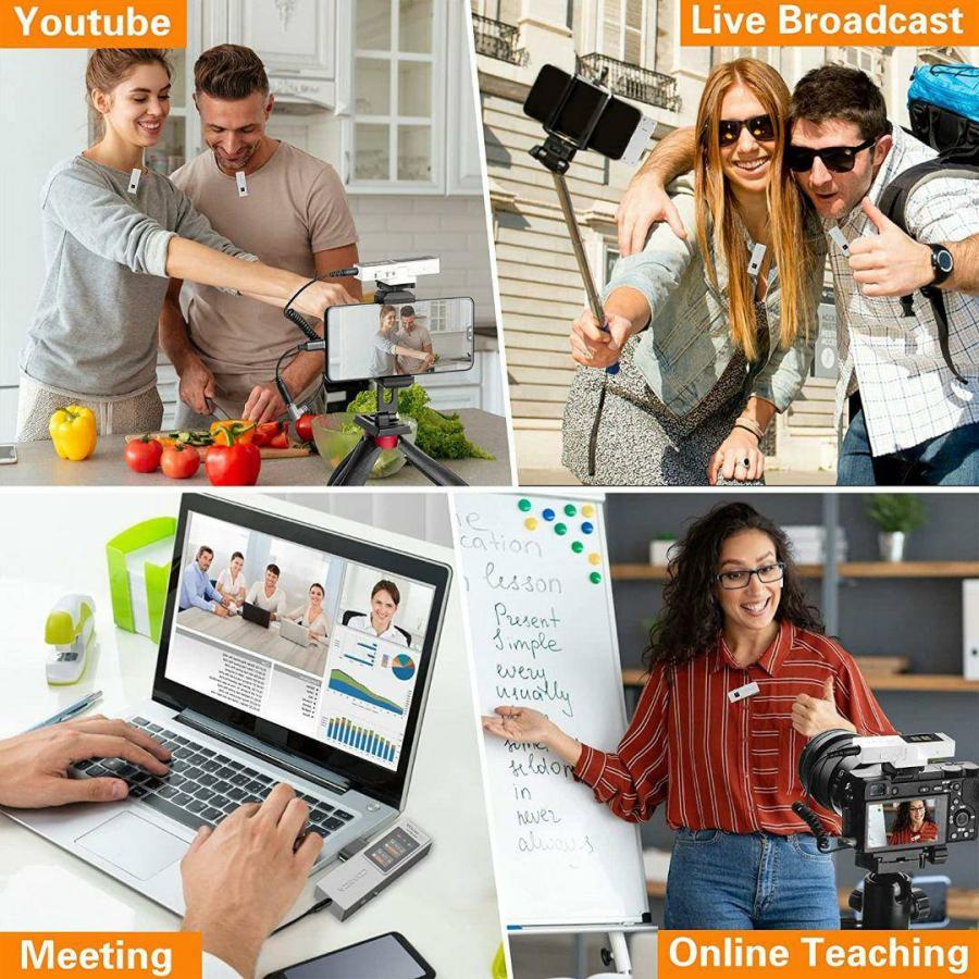 未使用訳あり ワイヤレスマイクシステム Comica VDLive10 USB 2.4G スマホ パソコン タブレット 配信 生放送 ライブ チャット : ジェンマドットコム - 通販 ...