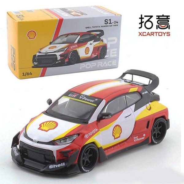 1/64 POPRACE TOYOTA トヨタ SHELL PANDEM GR YARIS ヤリス シェル pop race ミニカー ...