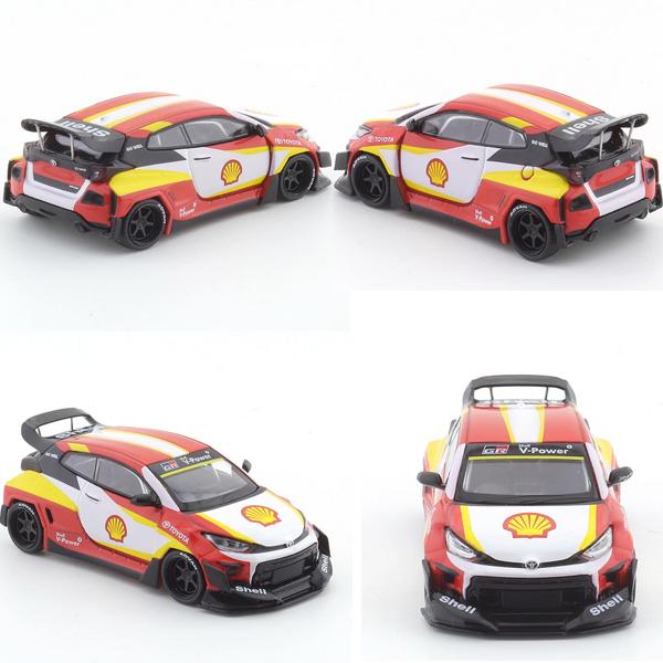 1/64 POPRACE TOYOTA トヨタ SHELL PANDEM GR YARIS ヤリス シェル pop race ミニカー ...