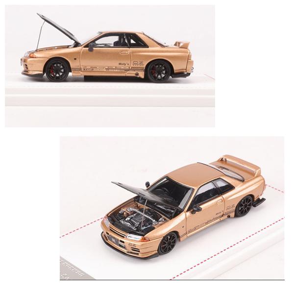 1/64 FOCAL HORIZON 日産 NISSAN スカイライン GT-R R32 Top Secret VR32 カーボンボンネット ゴールド ミニカー M174 :TM174 ...