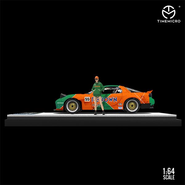 1/64 TIMEMICRO mazda マツダ RX-7 RX7 エンジン＆人フィギュア付き RENOWN Time Micro M58 ...