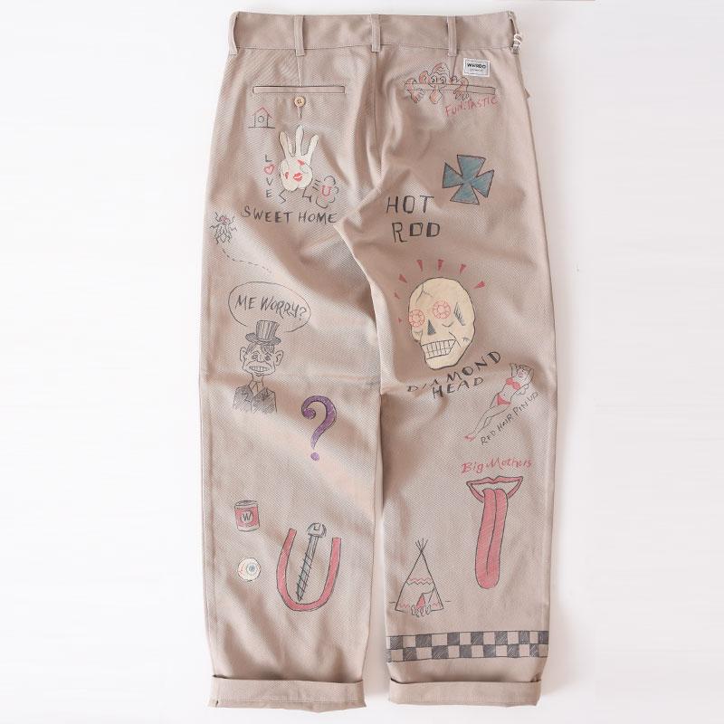WEIRDO ウィア−ド チノ パンツ ハンドペイント ヴィンテージ WIND UP - PANTS "HAND PAINT" 送料無料 ...