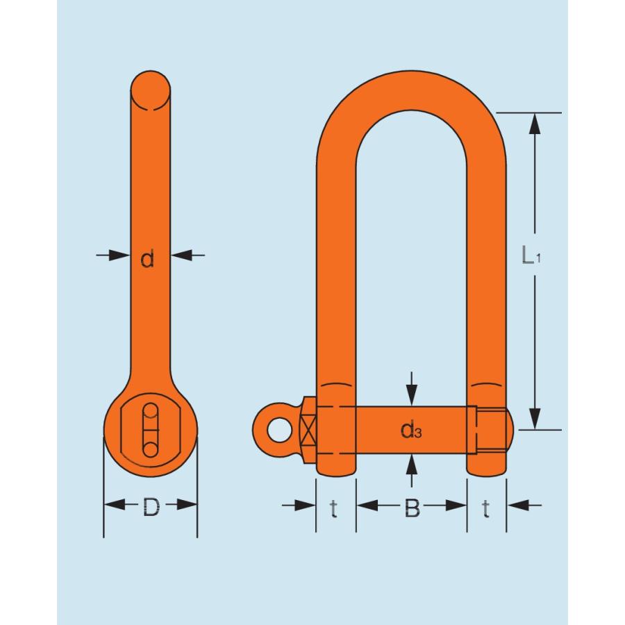 大洋製器工業 強力長シャックル 1.25t TSLS-1.25T 12×110 捻込タイプ 1013660 10個 : tsls-12110-10 : 現場stock - 通販 - Yahoo ...
