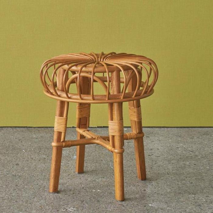 ラタンスツール ブラウン φ40×H45 azu-nrs-504 送料無料 北欧 モダン 家具 インテリア ナチュラル テイスト 新生活 オススメ おしゃれ 後払い : 家具インテリアの ...