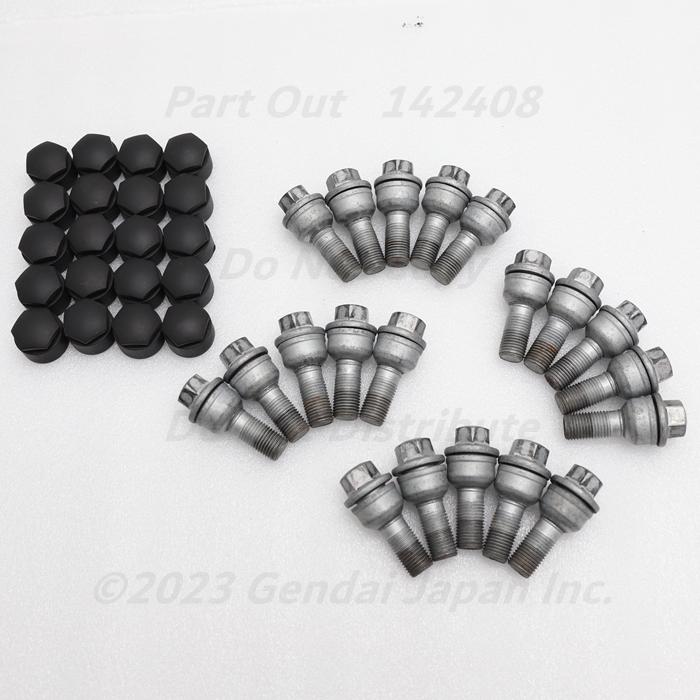 Audi [A-43]Q5 S-line FY 後期 ホイールボルト M14 1.5 純正 キャップセット 20本 8R0601295 ...