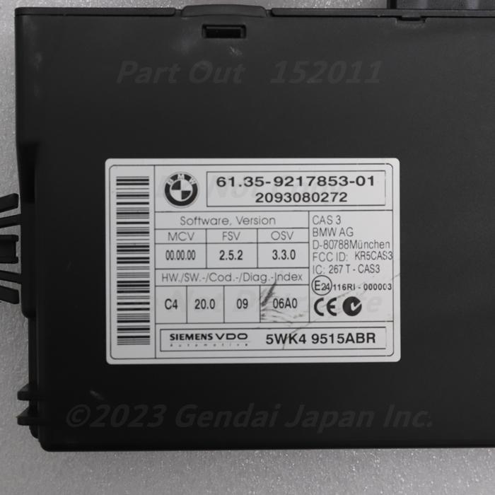 BMW [B-26] 320i E90 LCI CAS3 コントロールユニット 61359395657 E91 E92 E60 E84 E89 ...