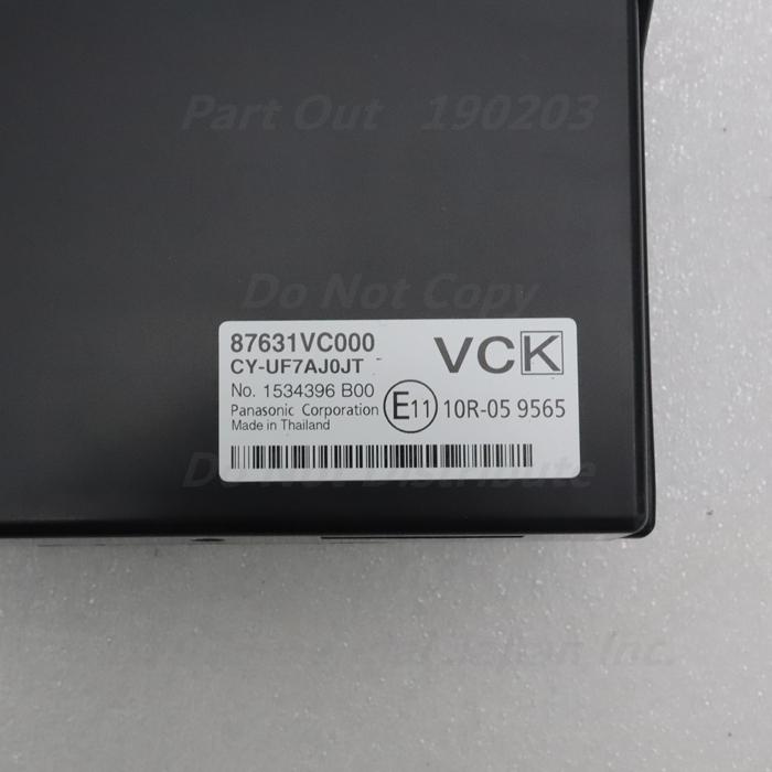 レヴォーグ [F-15] VN5 ソナーコントロールユニット 87631VC000 CY-UF7AJ0JT GT-H EX B型 スバル 中古 : 車の中古部品専門店パーツアウト - 通販 ...