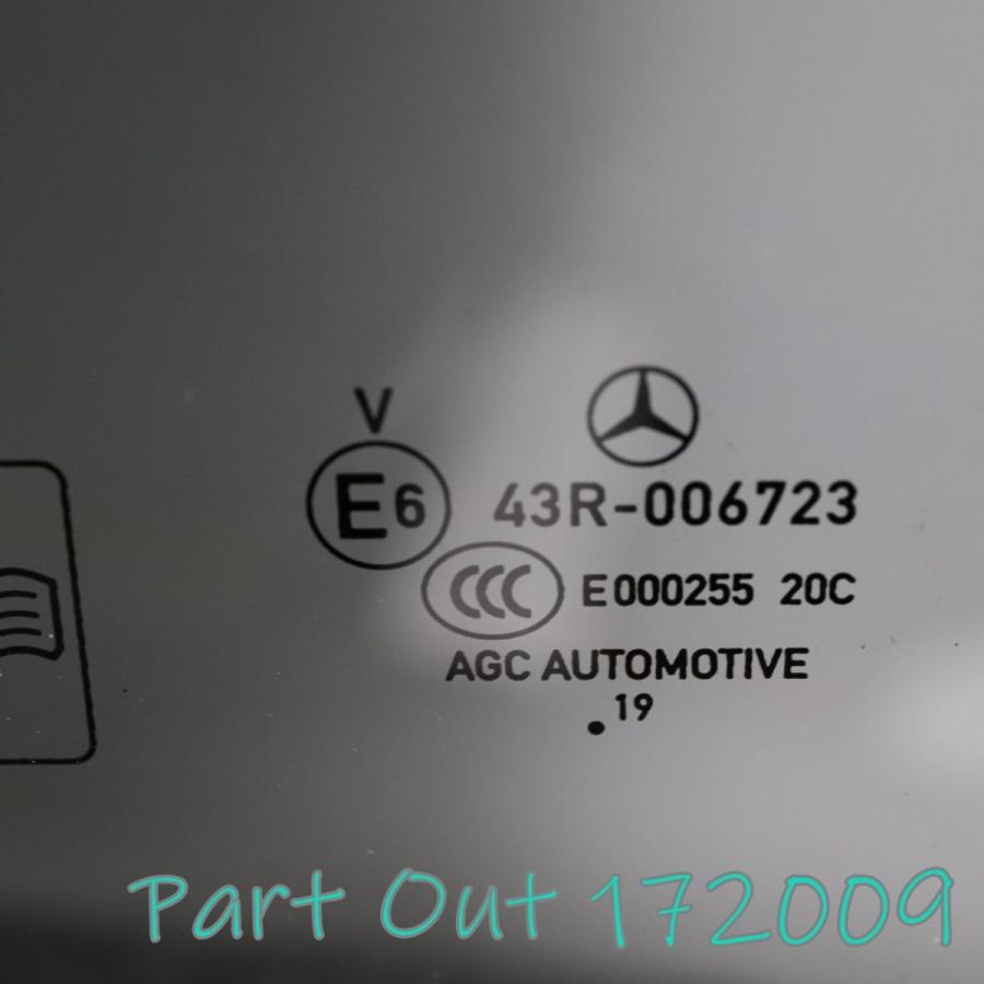 Mercedes-Benz [M-20]ベンツ W177 A200d 右リアドアガラス 三角窓 フィックスガラス A1777300400 ...