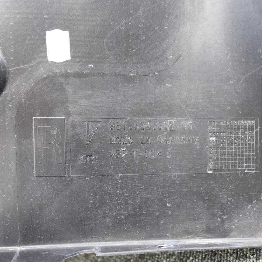 [P-13]ポルシェ 981 Cayman ケイマン GT4 右フロントフェンダーライナー Front Right Fender Liner ...