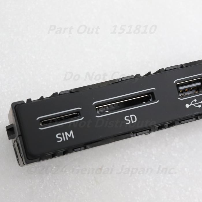 PORSCHE（ポルシェ） [P-17] 992 911 オーディオ外部端子 USB SIM SDカード 4N0035736A ...