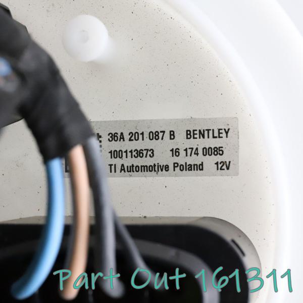 ベントレー [W-1]ベントレー ベンテイガ W12 フューエルポンプ 燃料ポンプ 36A201087B 36A919087B 中古 : 車の ...
