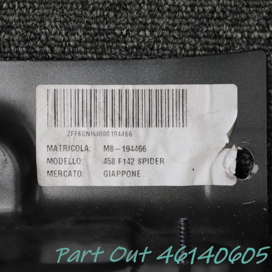 Ferrari [X-50]フェラーリ 458 ルーフタブ エンジンルームカバー 84047500 FERRARI SPIDER スパイダー ...