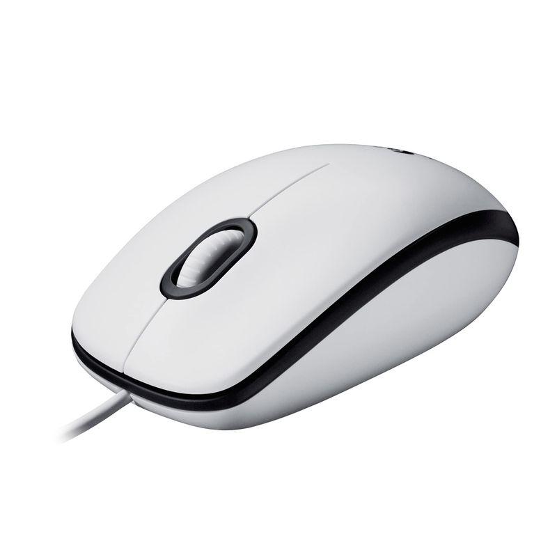 Logitech M100 mice USB Optical 1000 DPI White :20230215191211-01093 ...