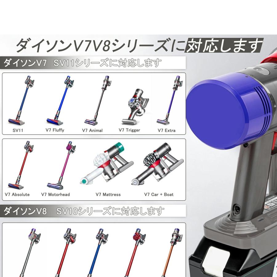 ダイソン Dyson V7 V8 アダプター マキタ 18V バッテリー変換アダプター Makita マキタバッテリー 対応ダイソン機種V7 SV11/HH11 SV10 一年保証付き ...