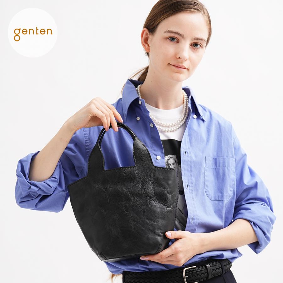 genten 【ゲンテン公式】 44597 ゲンテン クオイオルヴィド トートバッグ小本革トートバッグ 本革バッグ 大人 ジェンダーフリー ...