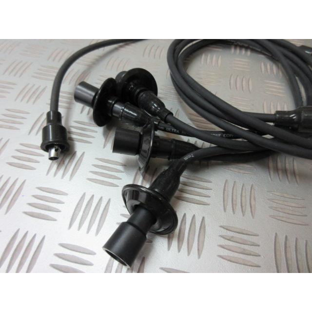29412黒 VW空冷4 1950-1979 T1 ビートル 56-74カルマンギア 50-72 T2 トランポ プラグコードset NEW ...