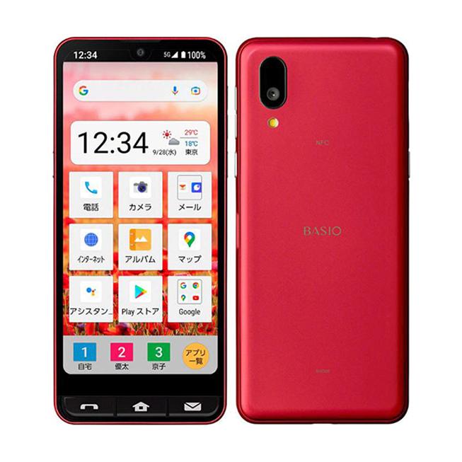 SHARP BASIO active SHG09[64GB] au レッド【安心保証】 : ゲオオンラインストアYahoo!ショッピング店 - 通販 - Yahoo!ショッピング