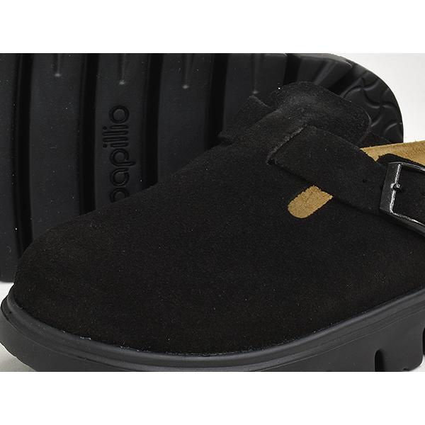 BIRKENSTOCK BOSTON PAP CHUNKY 【ビルケンシュトック ボストン チャンキー】 BLACK / SUEDE ...