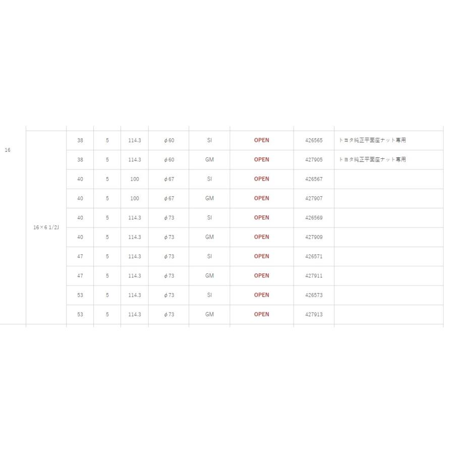 DUNLOP DUFACT DT9 16×6.5J ＋47 5H 114.3 4本セット : G-Field - 通販 - Yahoo!ショッピング