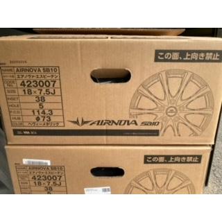AIRNOVA SB10 18インチ 18×7.5j 114.3 5H 4本セット価格 : G-Field - 通販 - Yahoo!ショッピング