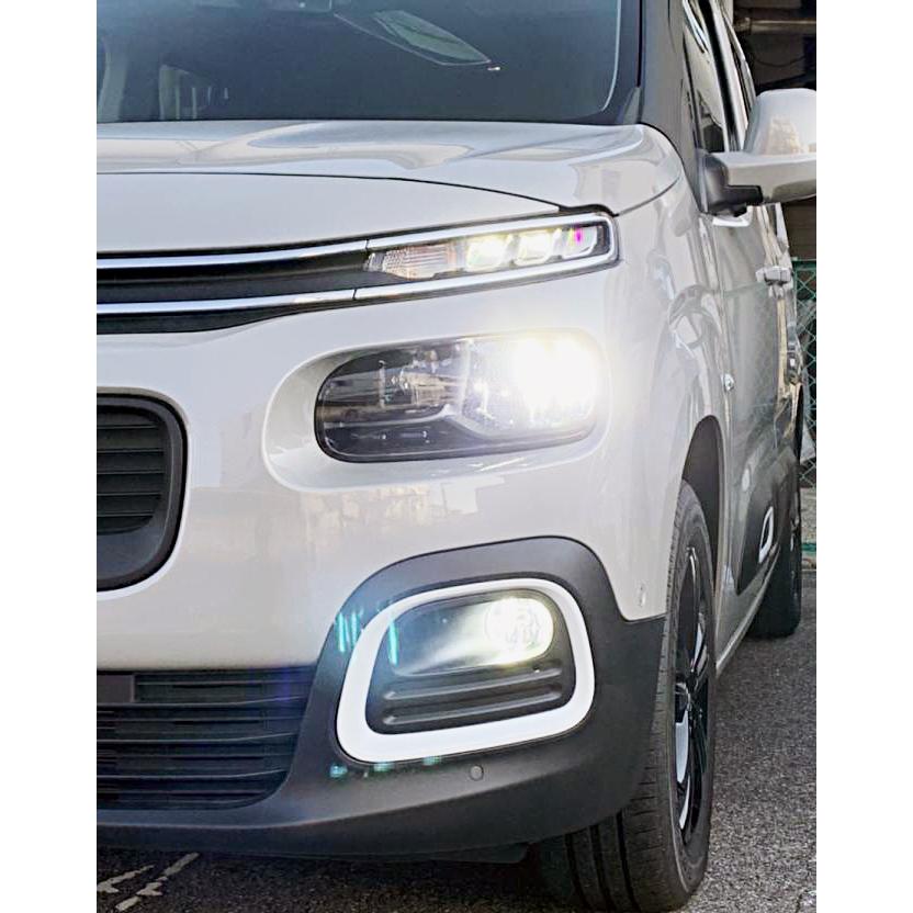 シトロエン（CITROEN） ベルランゴ C3 LEDヘッドライトキット 6500k (ホワイト) Citroen Berlengo : G ...
