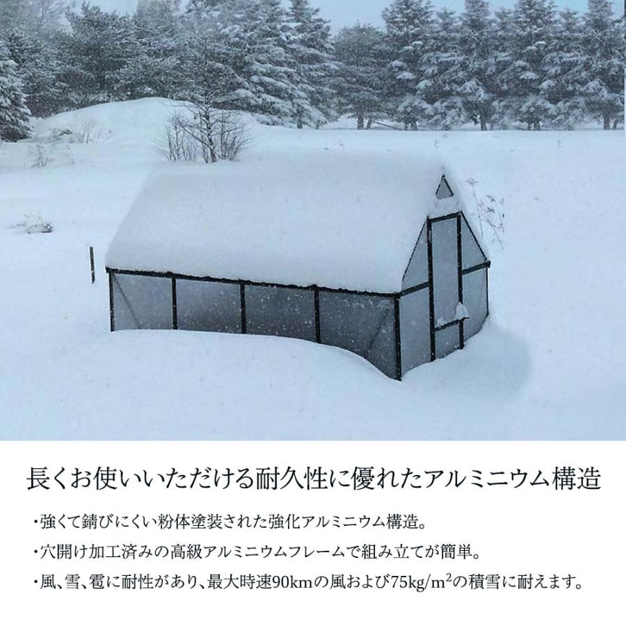 CANOPIA by PALRAM 6x6 温室 グリーンハウス キット ハイブリッド 185cm 186cm 208cm パネル グレー シルバー おしゃれ ガーデニング UV保護 ...