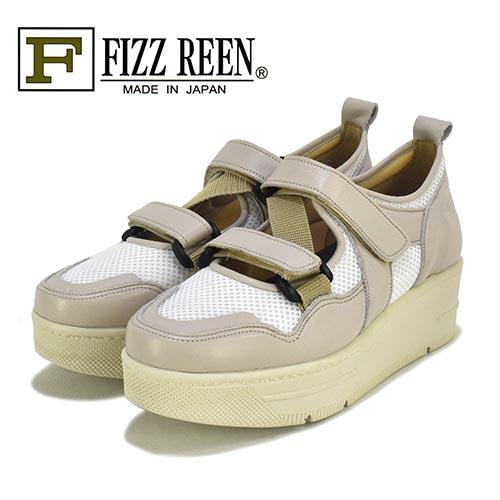 FIZZ REEN FIZZREEN フィズリーン 革X生地 甲ストラップ 厚底 カジュアルシューズ : GHILLI - 通販 - Yahoo!ショッピング