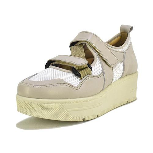 FIZZ REEN FIZZREEN フィズリーン 革X生地 甲ストラップ 厚底 カジュアルシューズ : GHILLI - 通販 - Yahoo!ショッピング