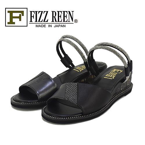 FIZZ REEN FIZZREEN フィズリーン 革（スムースX型押） ビジューストラップ サンダル : GHILLI - 通販 - Yahoo!ショッピング